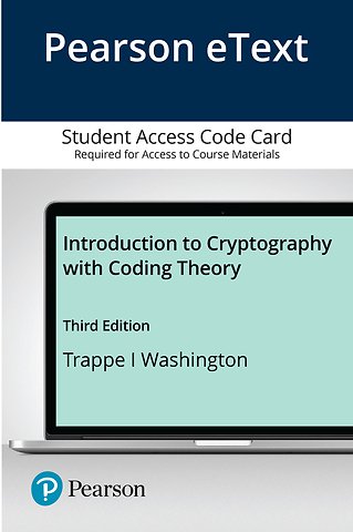 Introduction to Cryptography with Coding Theory door Wade Trappe en ...