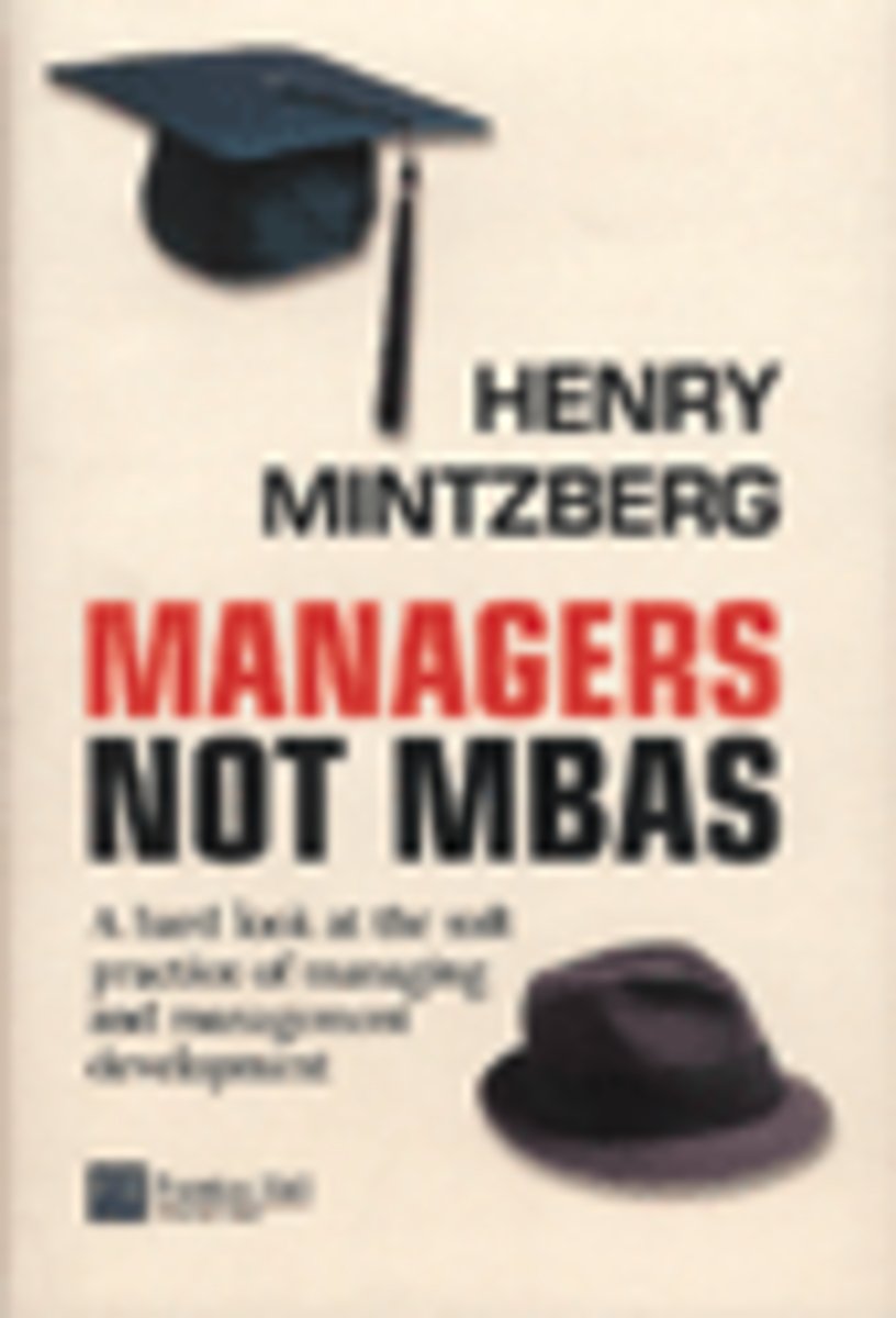 Managers not MBA's - Boekblog - Managementboek.nl