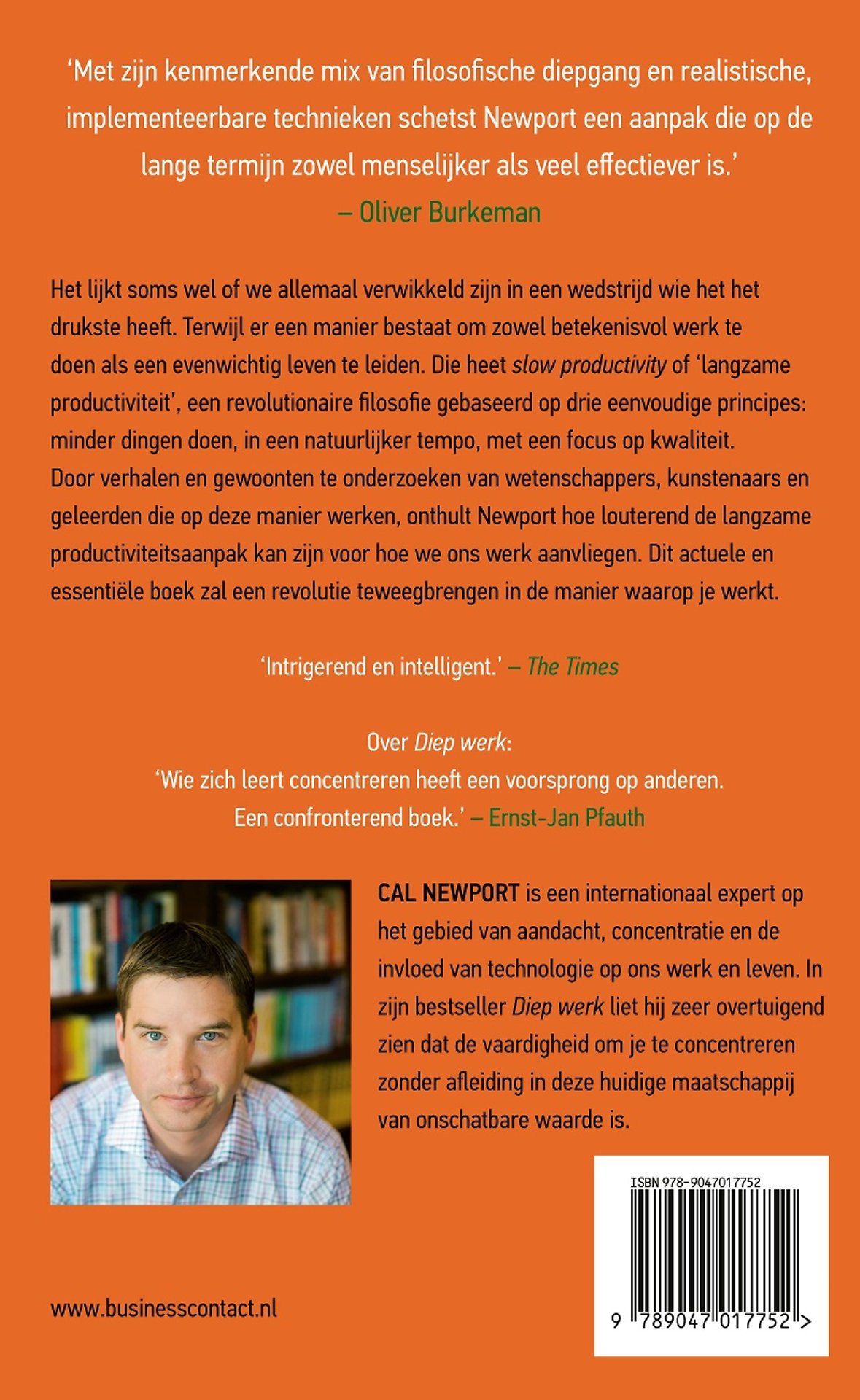 Slow productivity - de kunst van presteren zonder burn-out door Cal ...