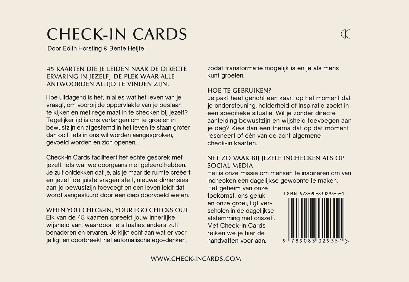 Check-in Cards - Het echte gesprek met jezelf door Edith Horsting ...