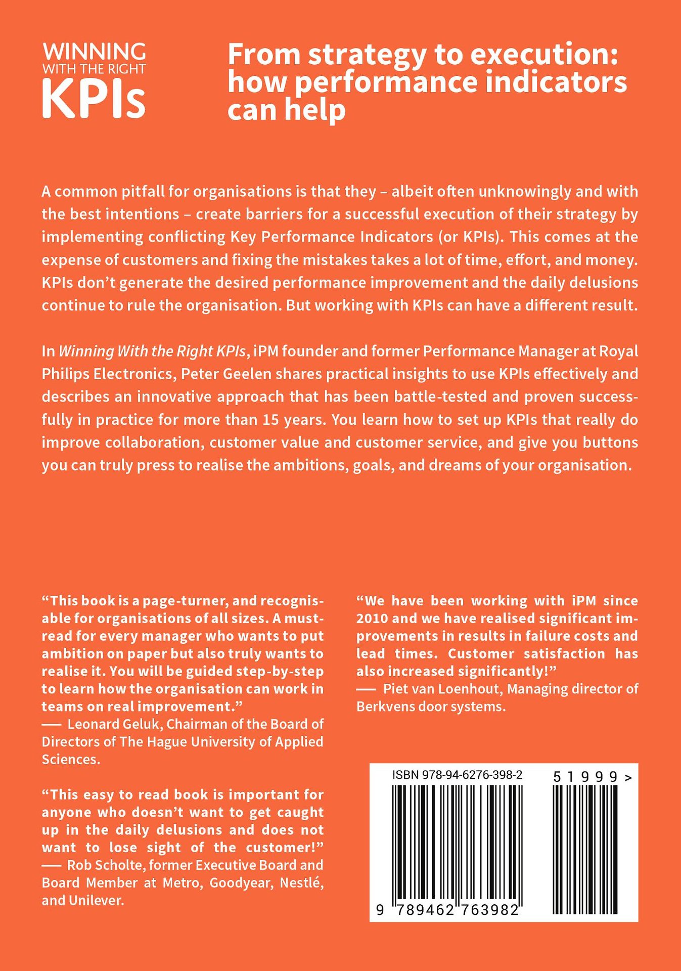 Winning With the Right KPIs door Peter Geelen - Managementboek.nl