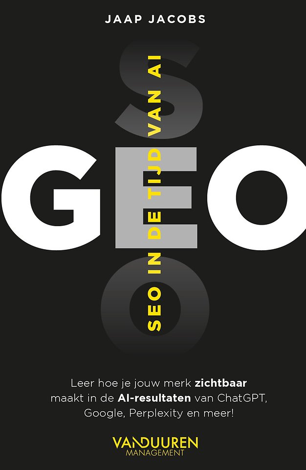 GEO. SEO in de tijd van AI door Jaap Jacobs - Managementboek.nl
